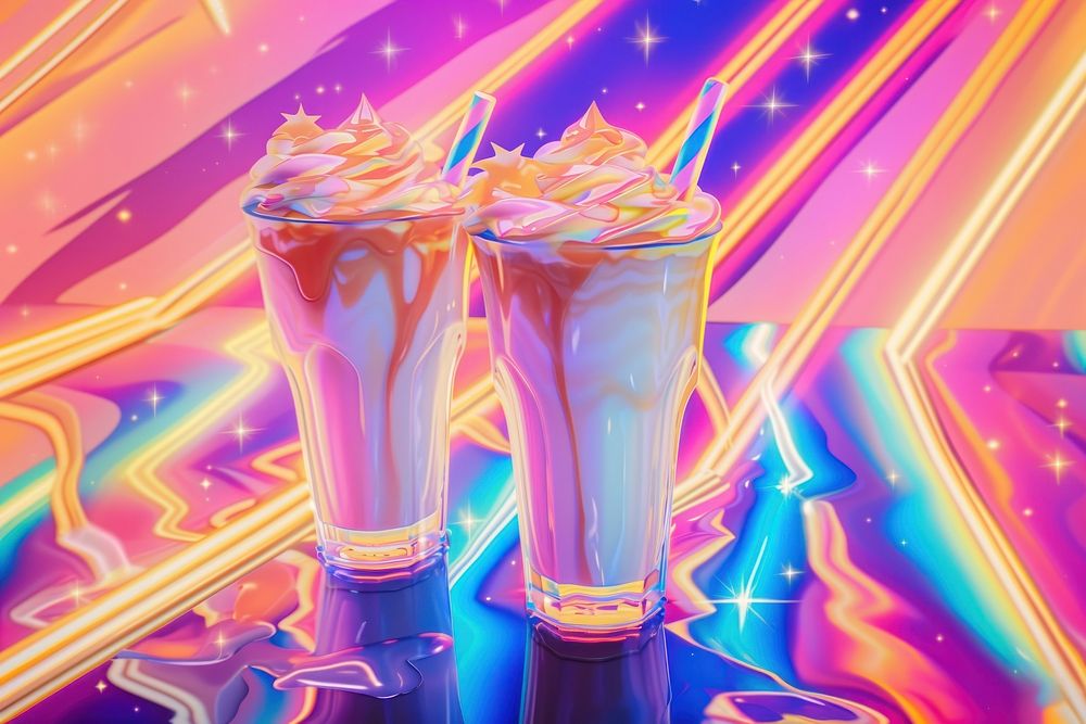 Milkshake dessert light food. | Free Photo Illustration - rawpixel