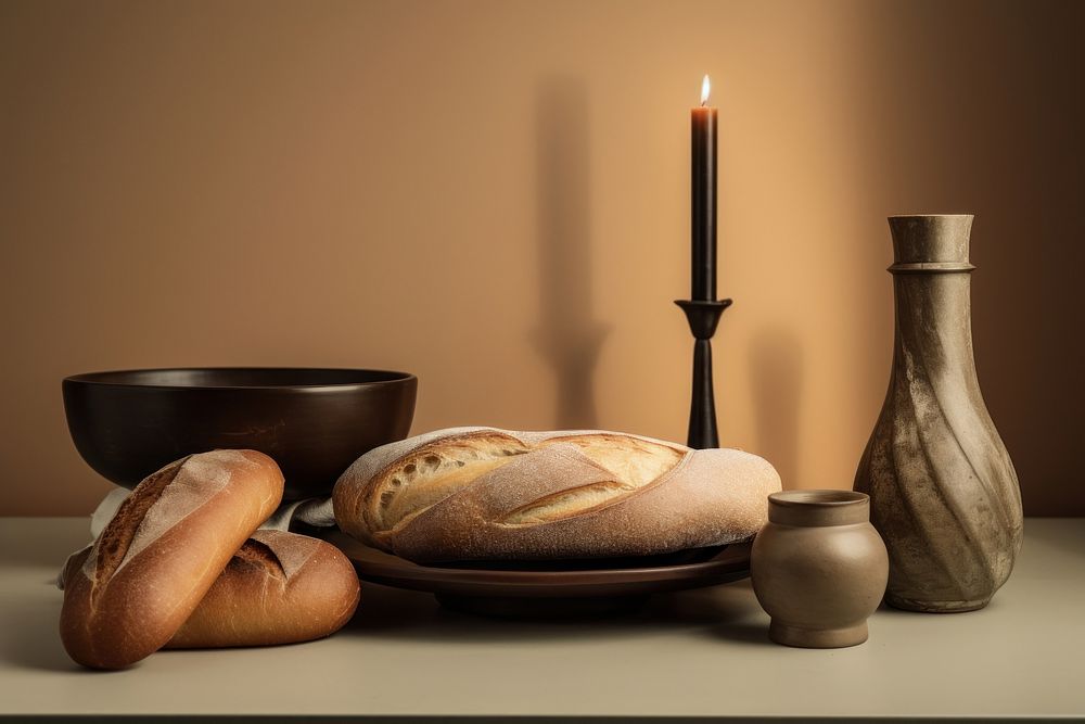 Candle bread food thanksgiving. | Premium Photo - rawpixel