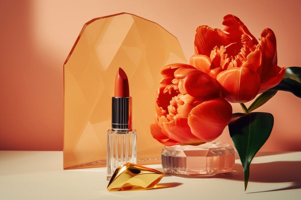 Lipstick flower cosmetics glamour. | Premium Photo - rawpixel
