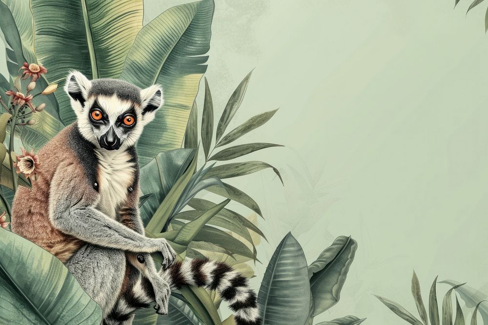 Lemur wild animal plant wildlife | Premium Photo Illustration - rawpixel