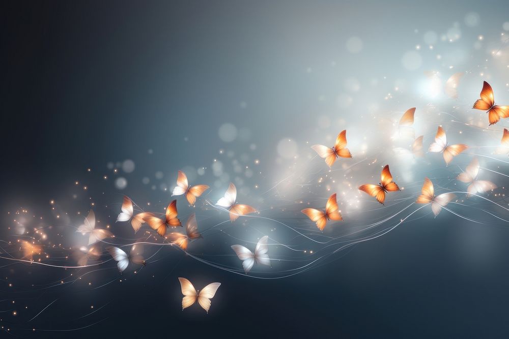 Blur butterflies glow line grey | Free Photo Illustration - rawpixel