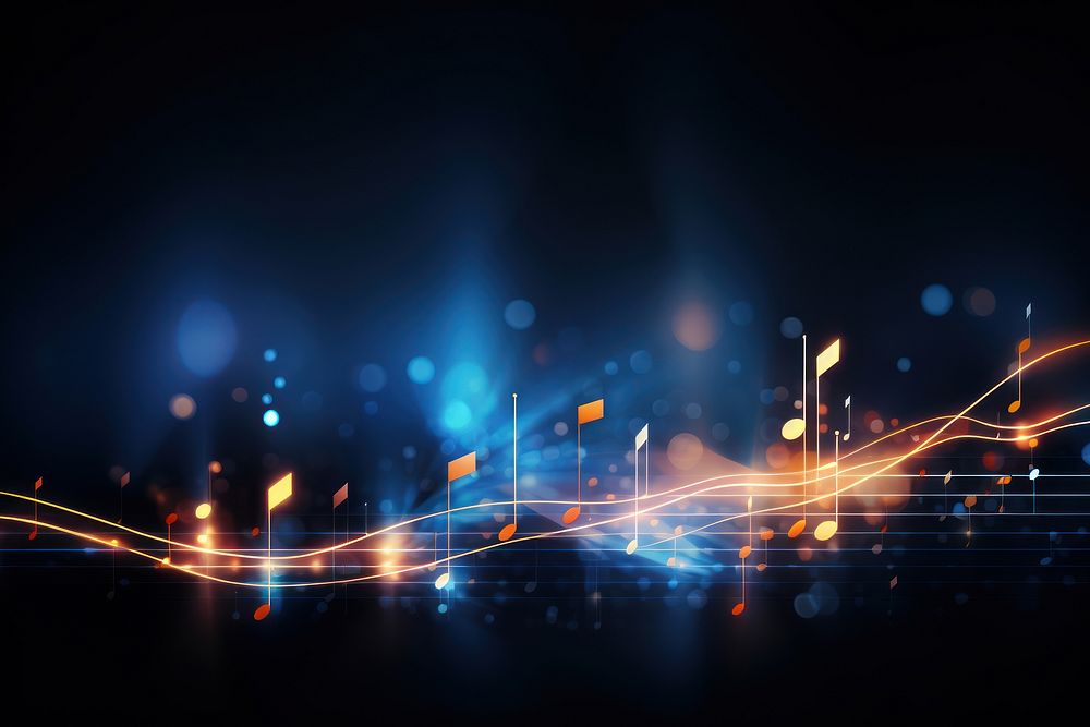 Digital music dark background backgrounds | Free Photo Illustration ...