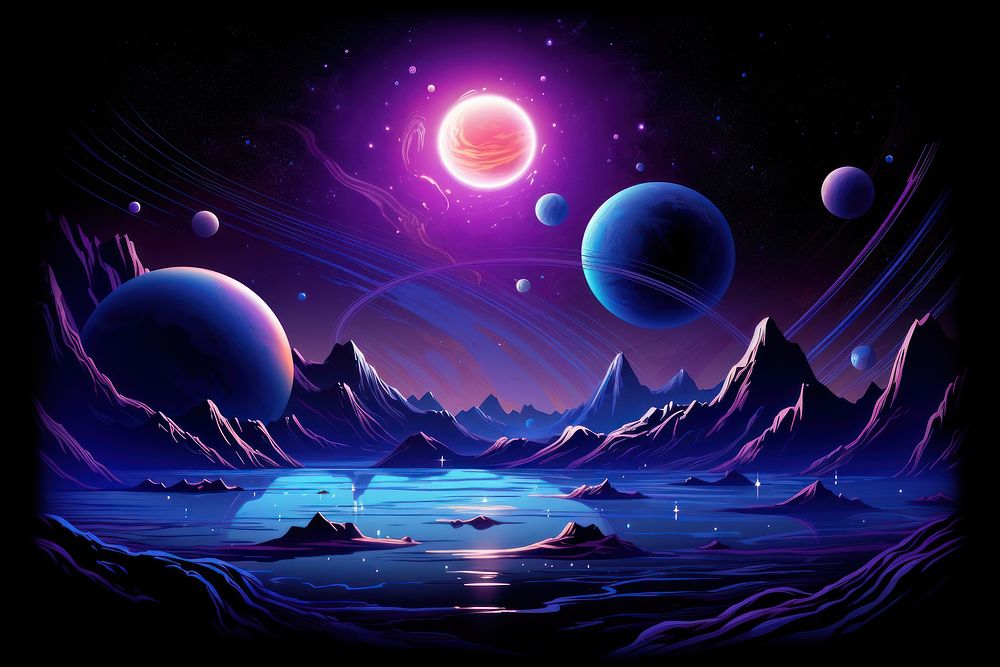 Planet space moon astronomy. | Premium Photo Illustration - rawpixel