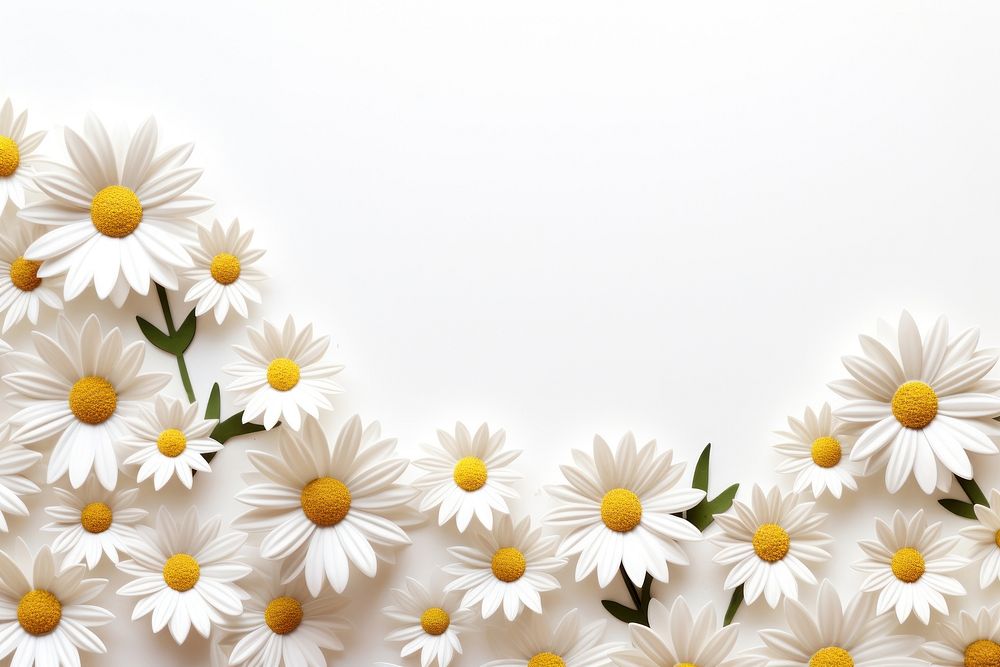 Daisy flowers floral border daisy | Free Photo - rawpixel