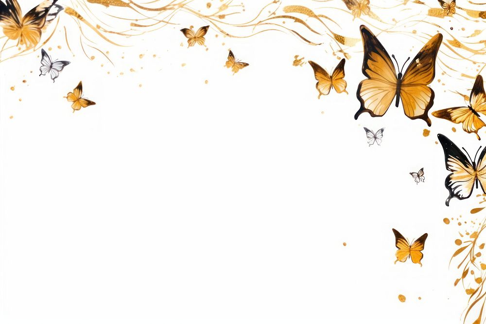 Butterfiles border frame backgrounds butterfly | Premium Photo ...