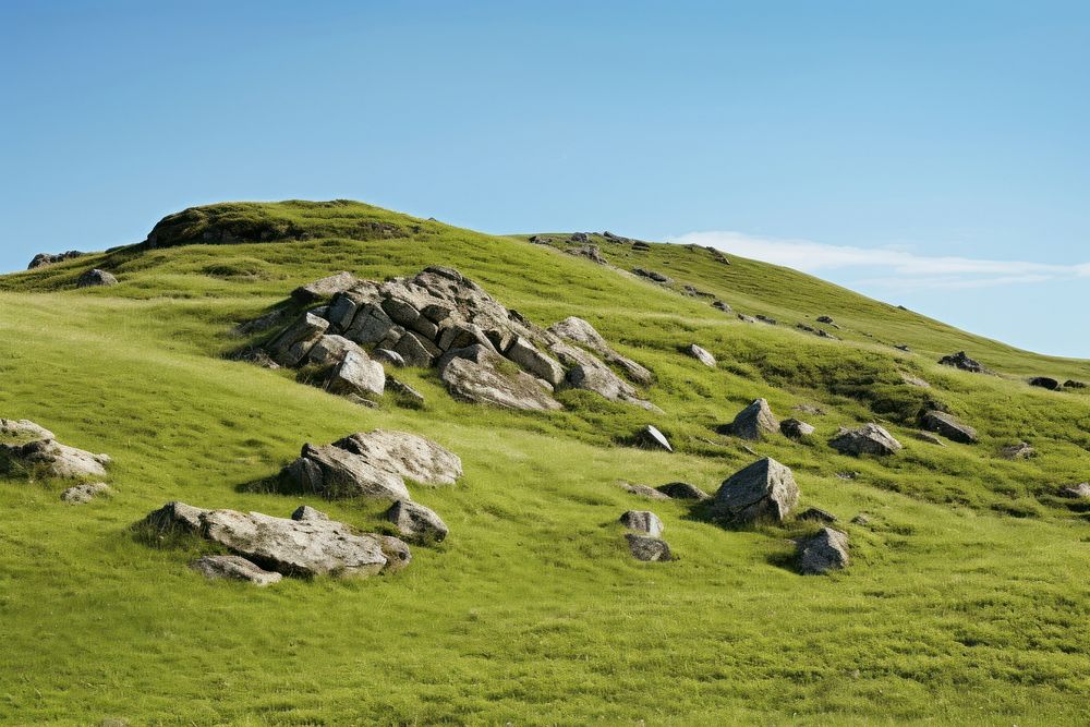 Grass hill grassland outdoors. | Premium Photo - rawpixel