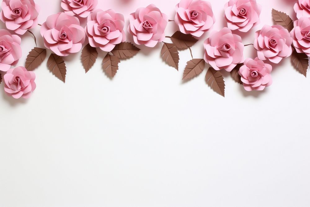 Pink rose flowers border backgrounds | Free Photo - rawpixel
