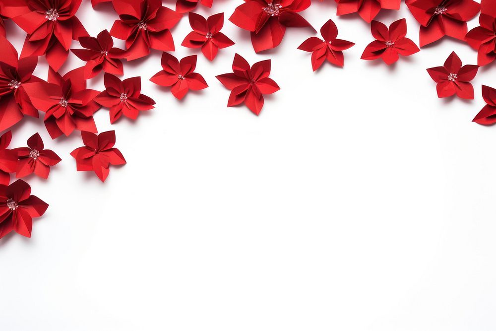 Red flowers border backgrounds petal | Free Photo - rawpixel