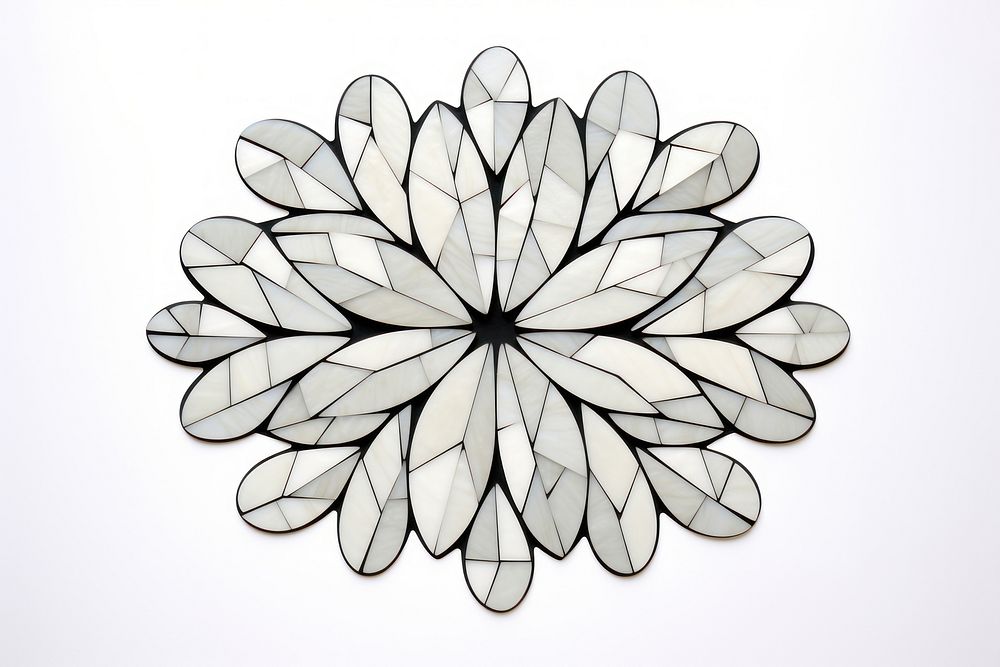 Mosaic tiles white flower shape | Premium Photo - rawpixel