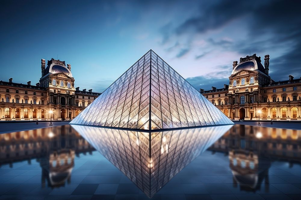 Louvre Museum architecture building landmark. | Premium Photo - rawpixel