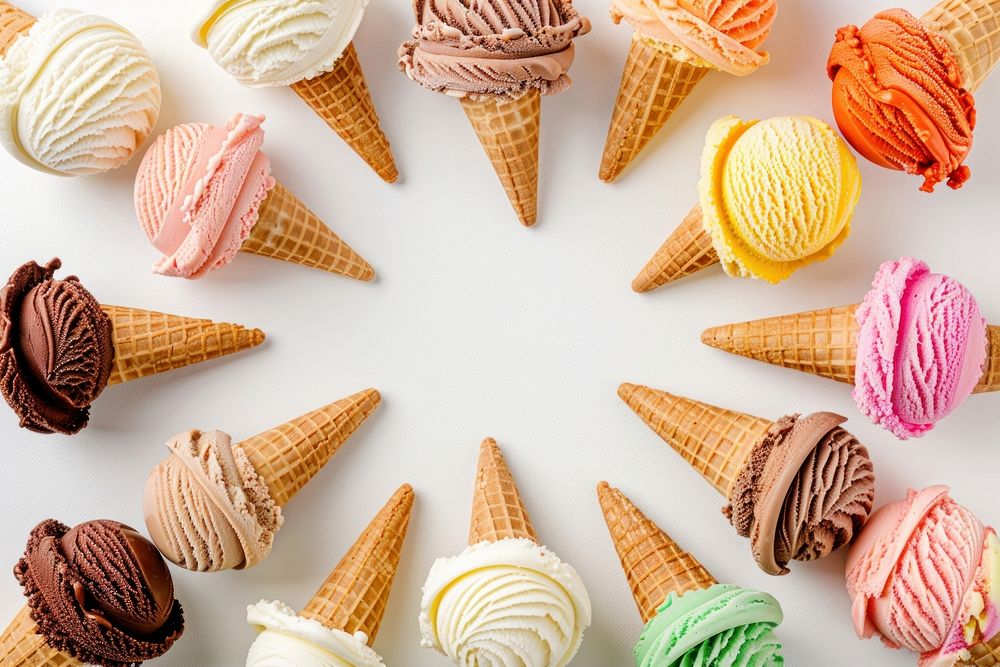 Photo ice cream cones dessert | Free Photo - rawpixel