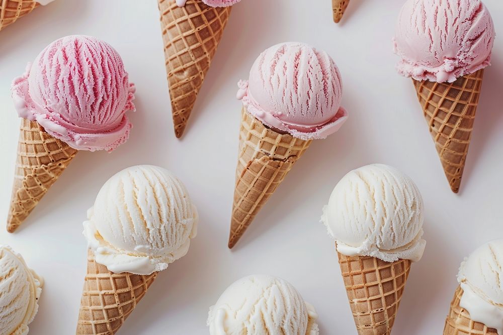 Photo ice cream cones dessert | Premium Photo - rawpixel