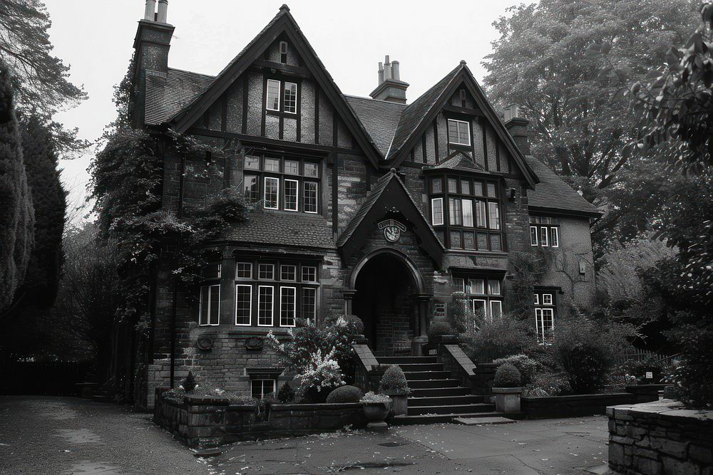 Photography haunted house architecture building | Premium Photo - rawpixel