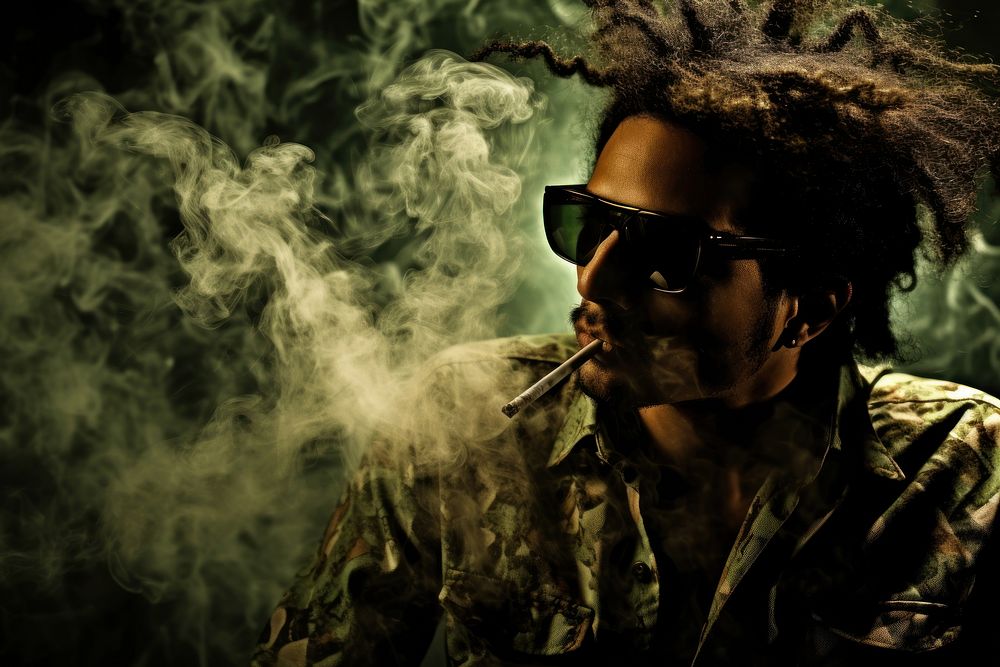 Marijuana smoker portrait glasses smoking | Free Photo - rawpixel