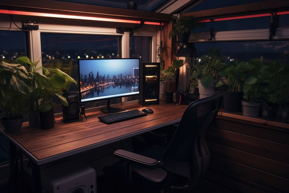 Cozy room aesthetic dark furniture | Premium Photo - rawpixel