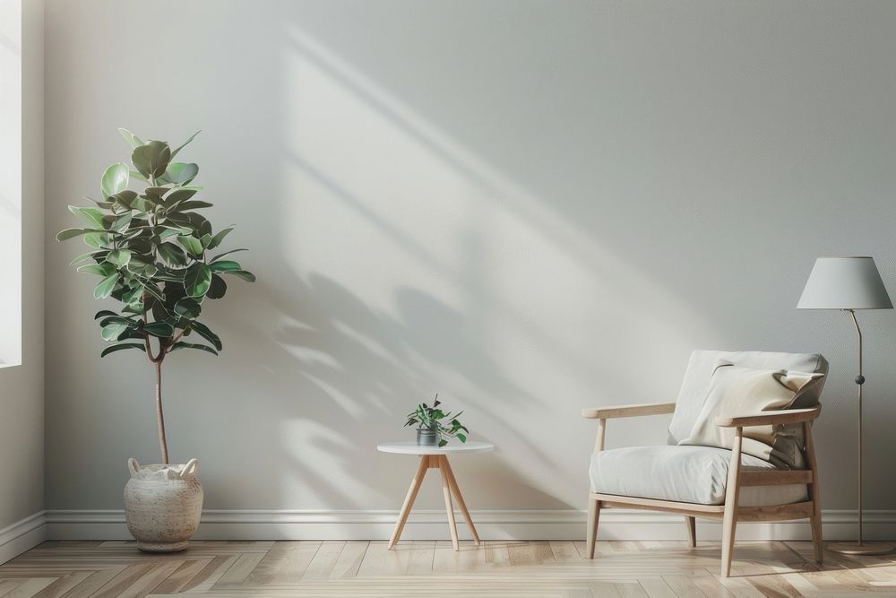 Living room minimalism furniture chair | Free Photo - rawpixel