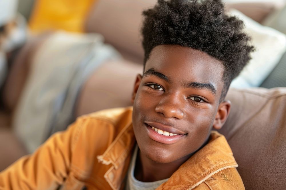 Black man teenager dimples person | Free Photo - rawpixel