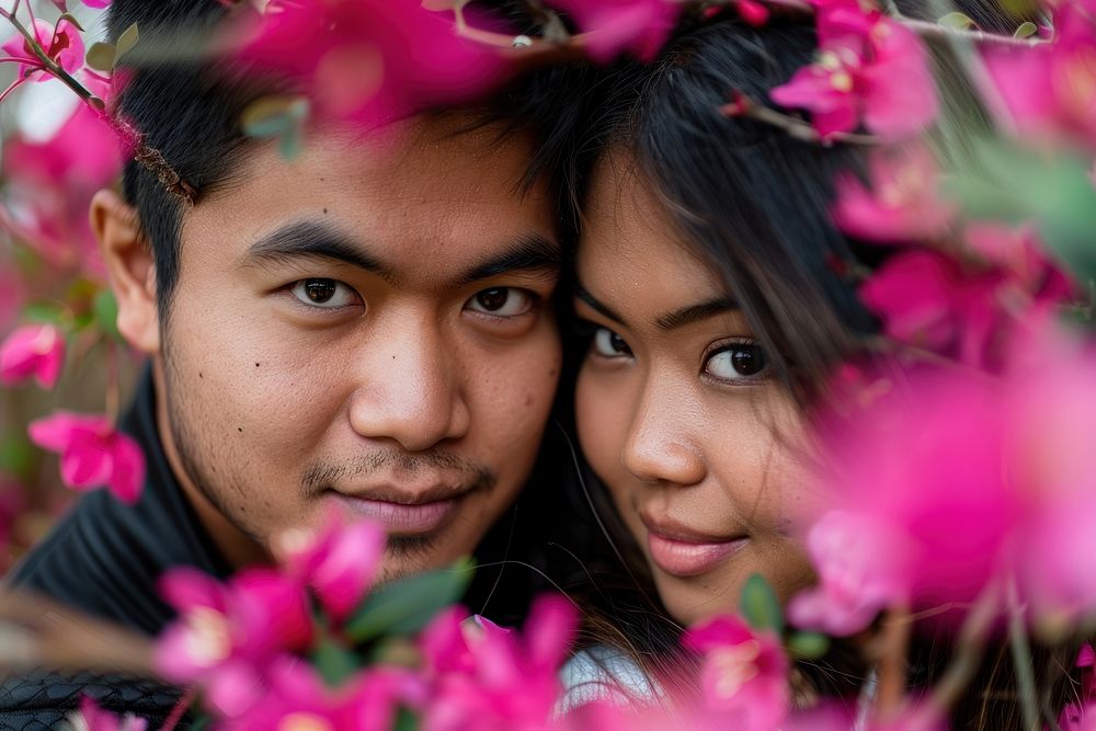 Filipino couple flower photo photography. | Free Photo - rawpixel