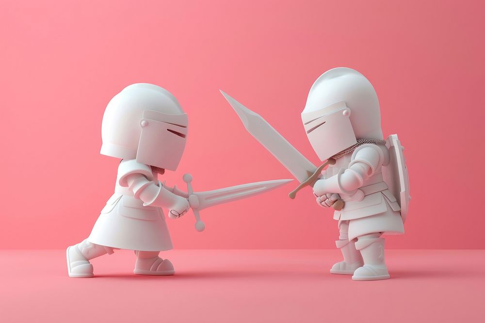 3d Cartoon Rendering Knight Battle Images | Free Photos, PNG Stickers ...