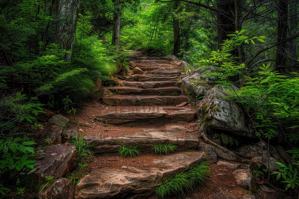 Hiking trail vegetation rainforest. | Free Photo - rawpixel