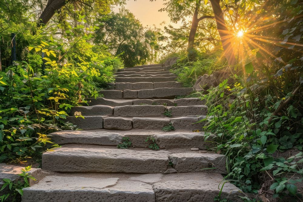Hiking trail architecture vegetation. | Free Photo - rawpixel