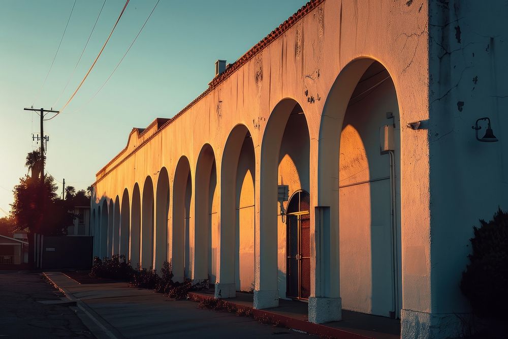 Liminal white building arches architecture | Free Photo - rawpixel