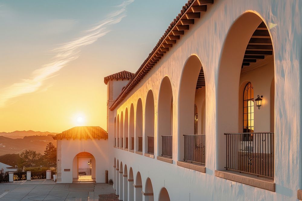 Liminal white building arches architecture | Free Photo - rawpixel