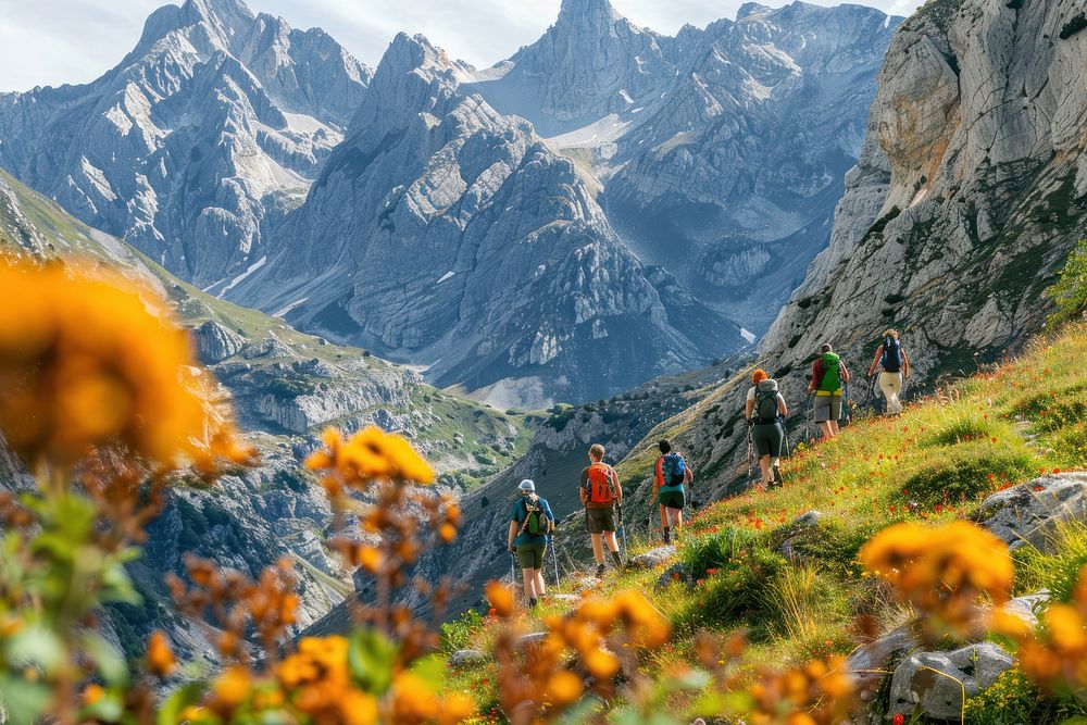 Hiking nature backpacking recreation. | Free Photo - rawpixel