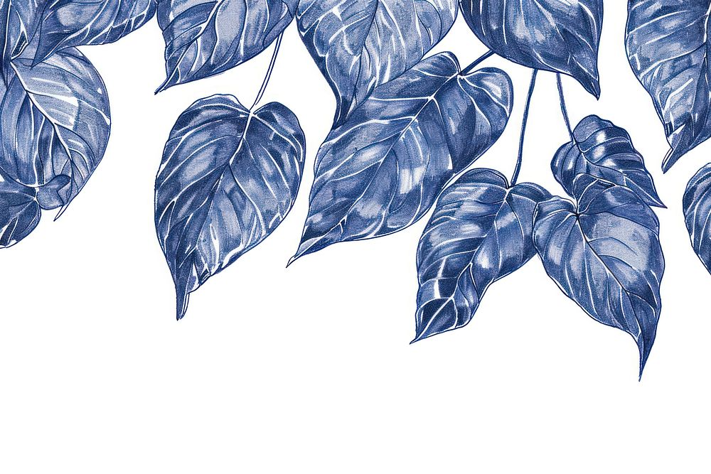 Vintage drawing pothos leaves illustrated | Free Photo Illustration ...