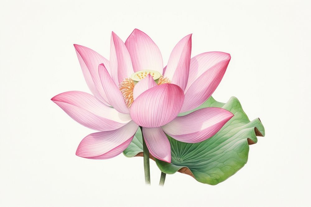 Lotus blossom flower dahlia. | Free Photo Illustration - rawpixel