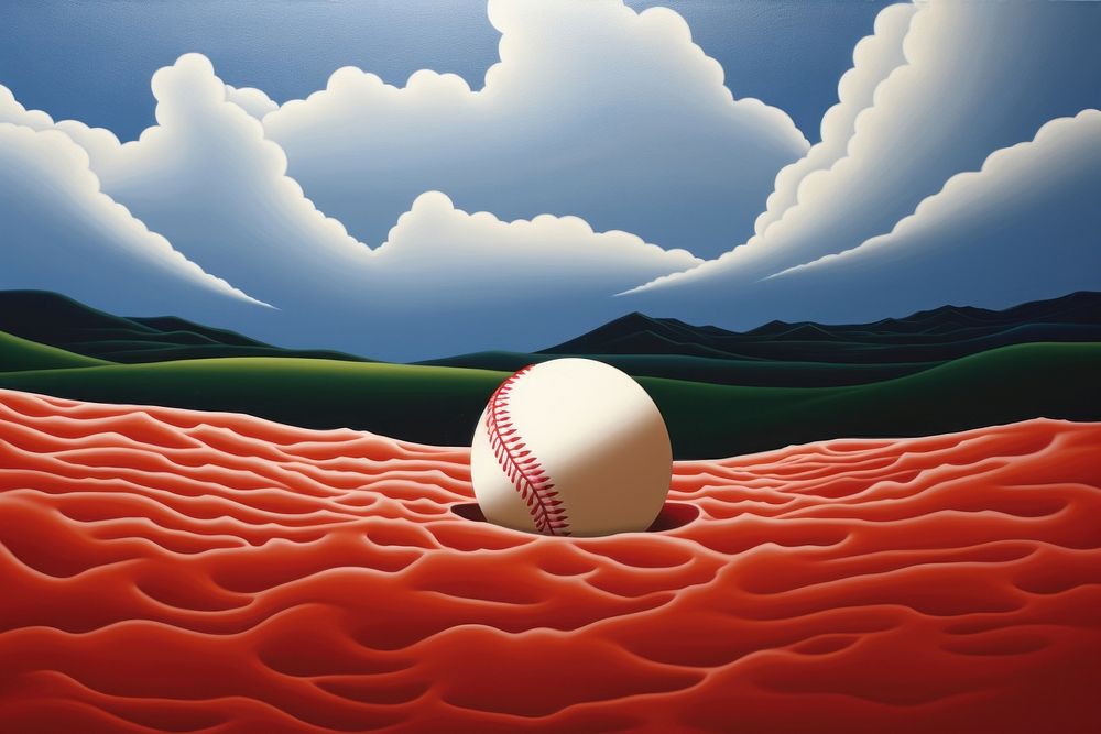 Baseball softball sports sphere. | Free Photo Illustration - rawpixel