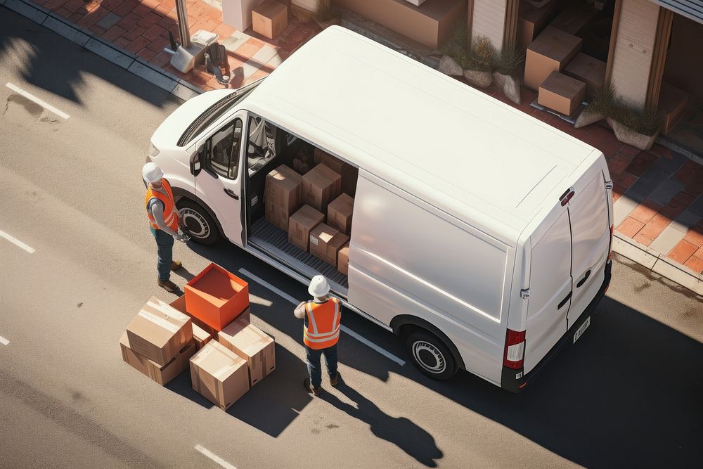 Loading van vehicle box | Premium Photo - rawpixel