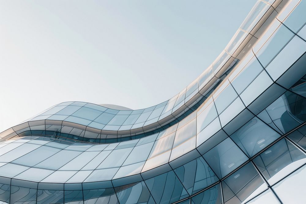 Curved glass building architecture cityscape | Free Photo - rawpixel
