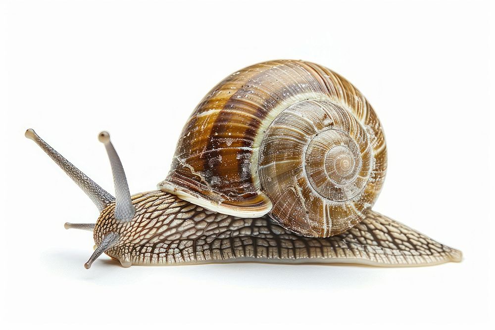 Snail animal white background invertebrate. | Premium Photo - rawpixel