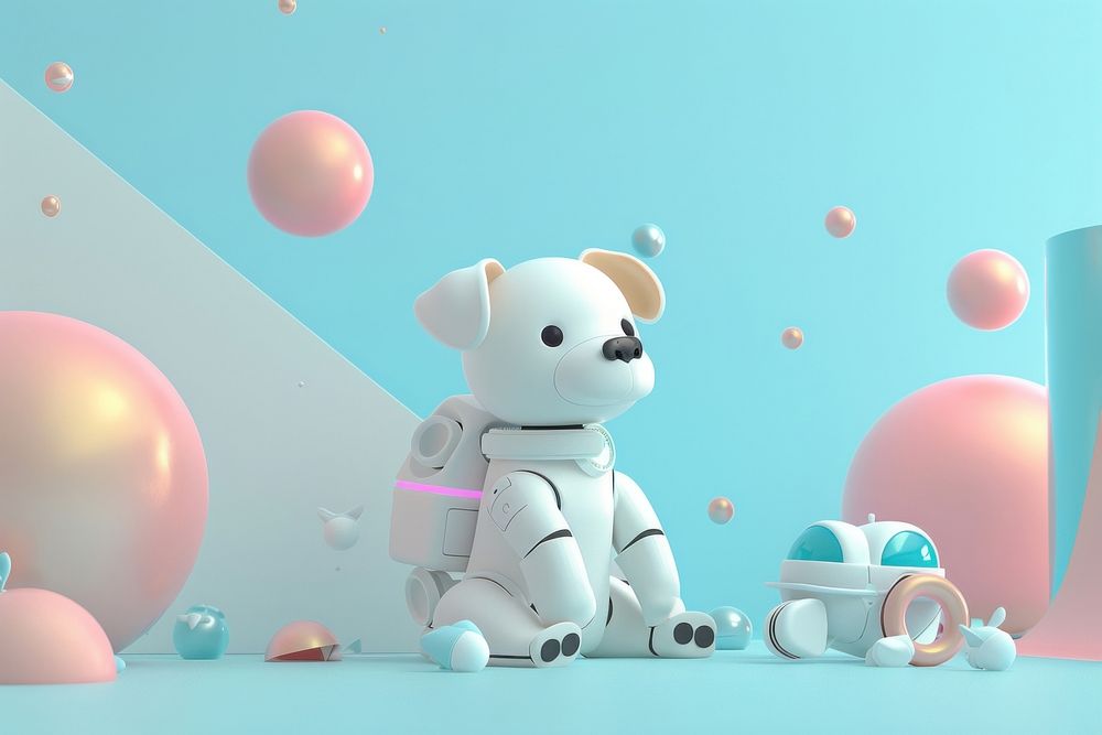 Ai pet balloon toy. | Free Photo Illustration - rawpixel