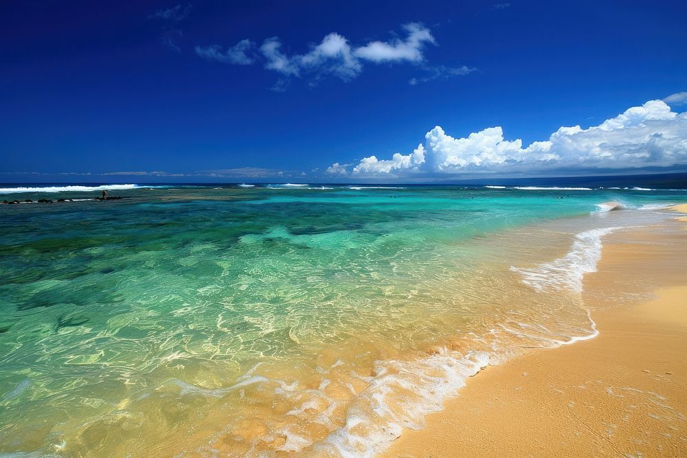 beautiful beach clear blue water | Free Photo - rawpixel