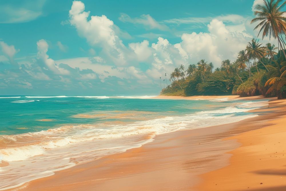 beautiful beach clear blue water | Free Photo - rawpixel