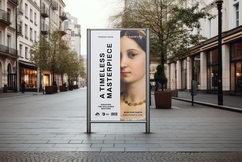 art exhibition ad sign | Premium Photo - rawpixel