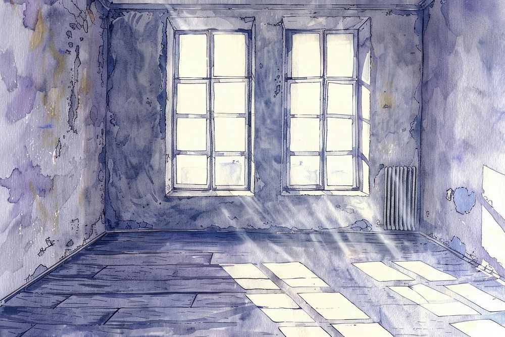 Fantastical empty room art. | Free Photo Illustration - rawpixel