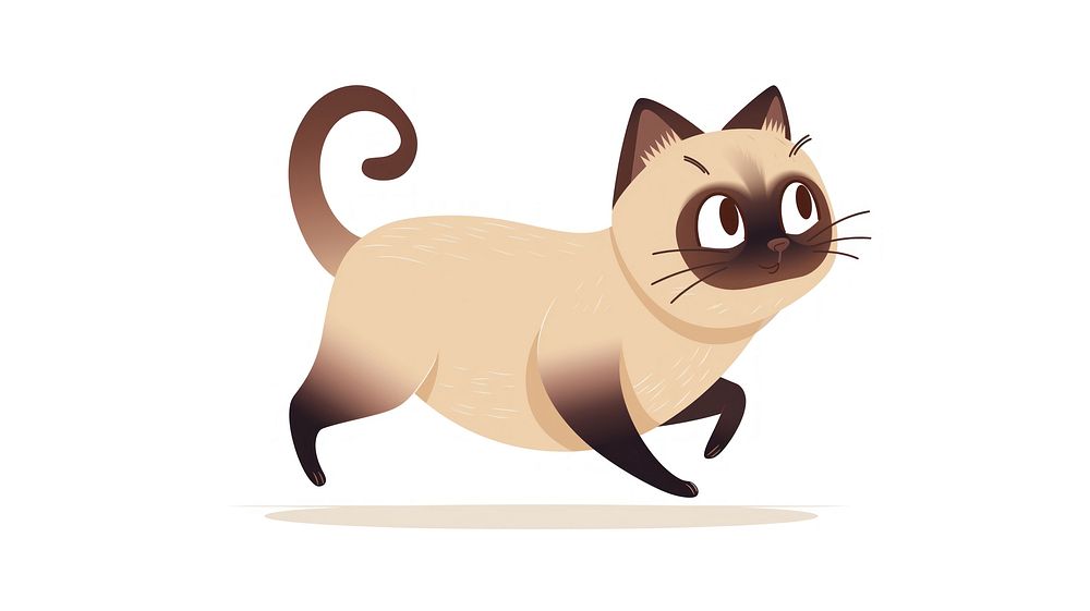 Siamese kitten fast running siamese | Free Photo Illustration - rawpixel