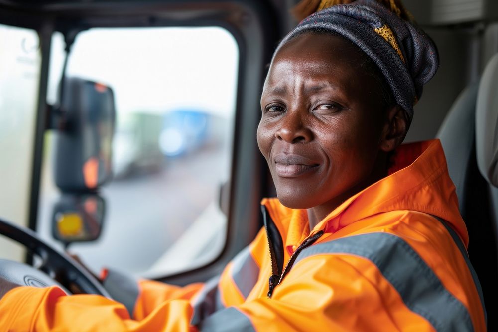 African woman driving truck person | Free Photo - rawpixel