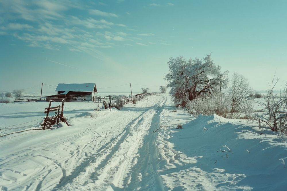 Siberia landscape winter architecture countryside | Free Photo - rawpixel