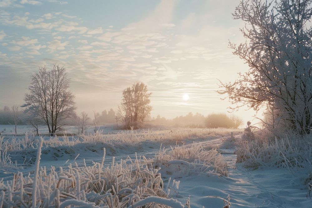 Siberia landscape winter outdoors weather | Free Photo - rawpixel