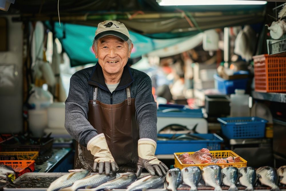 Local fish market glove clothing | Free Photo - rawpixel