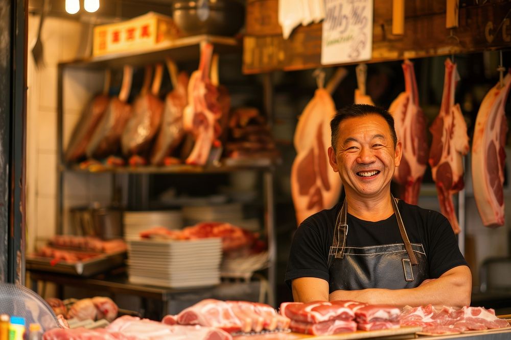 Meat shop person human butcher | Free Photo - rawpixel
