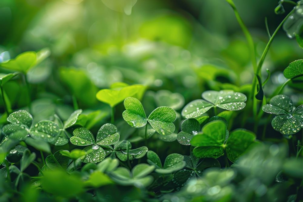 Shamrock ireland outdoors droplet nature | Free Photo - rawpixel