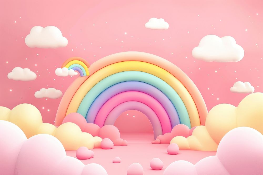 Cute Rainbow background backgrounds rainbow | Premium Photo ...