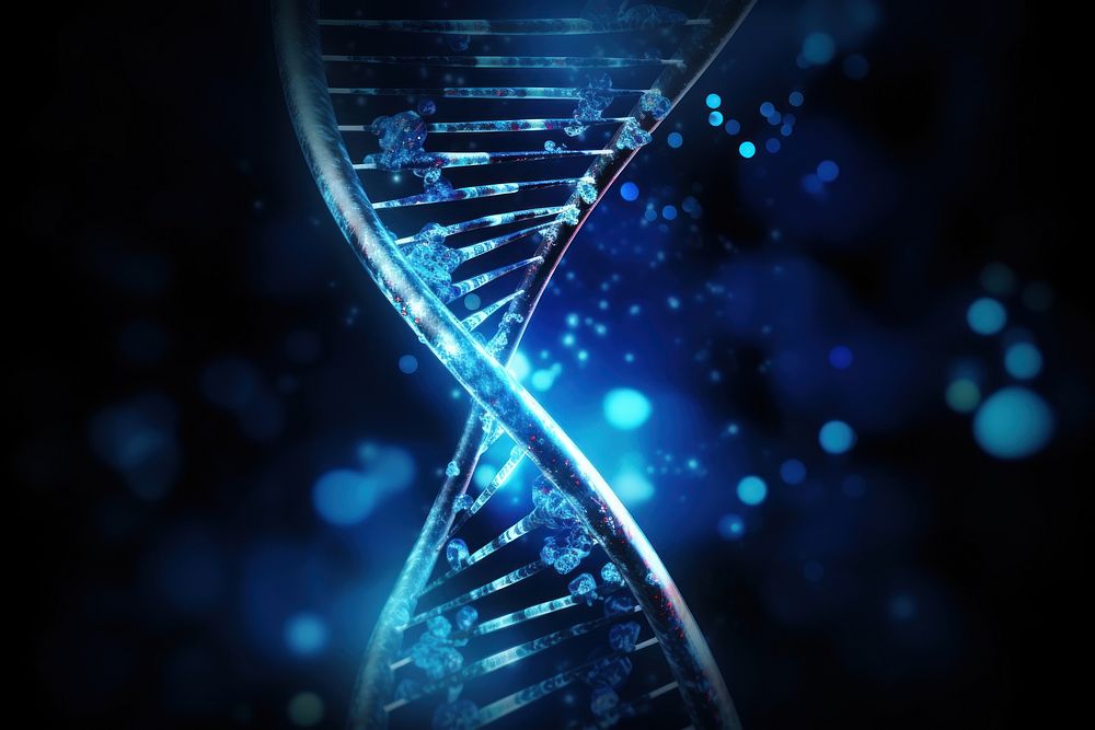 Technology biology blue digital background. | Free Photo Illustration ...