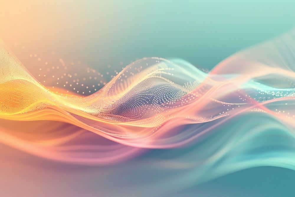 Technology wave digital background pastel. | Premium Photo Illustration ...