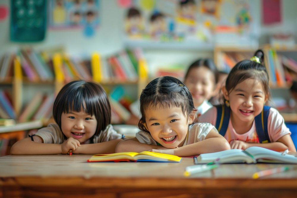 Happy children studying school student | Free Photo - rawpixel